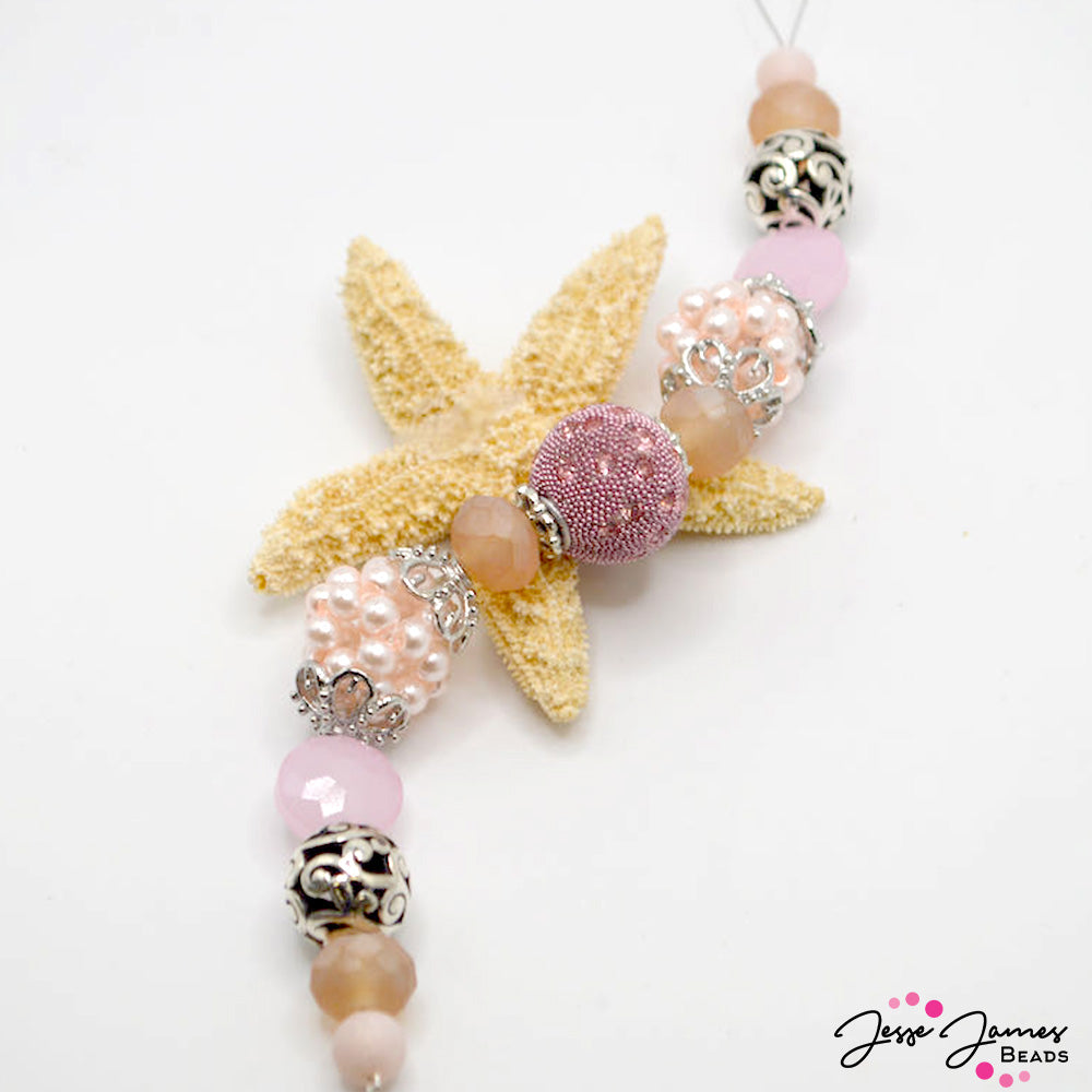 Bead Strand in Peaches & Pears - Jesse James Beads