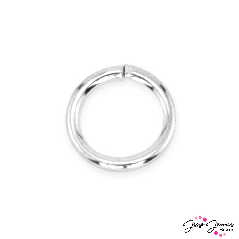 Beadalon Jump Rings in Silver 8mm - Jesse James Beads