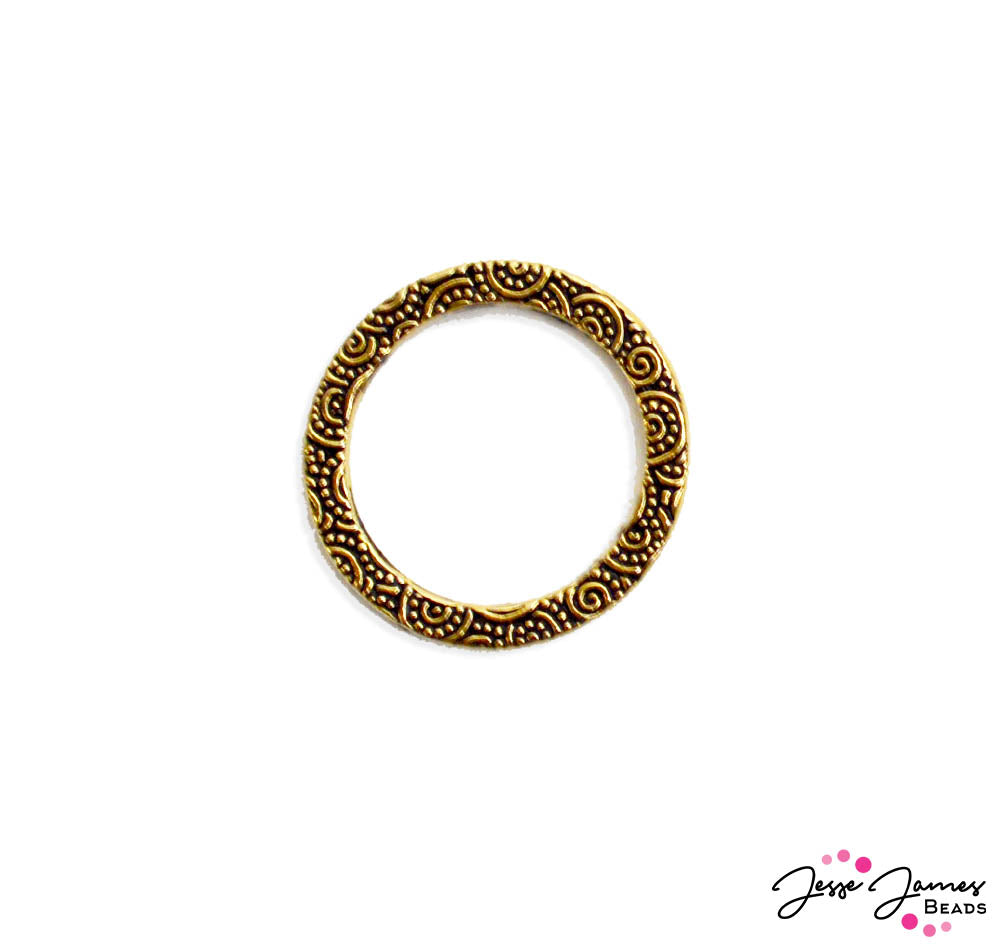 TierraCast Spiral Ring in Gold - Jesse James Beads