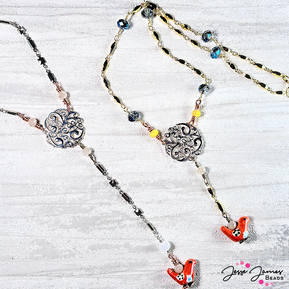 Beaded Chain Pendants featuring Chain Reaction – Jesse James Beads