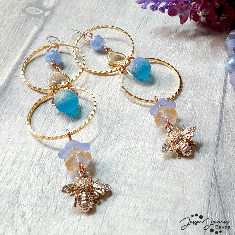 Create Spring Boutique Bee Earrings with Jem Hawkes – Jesse James Beads