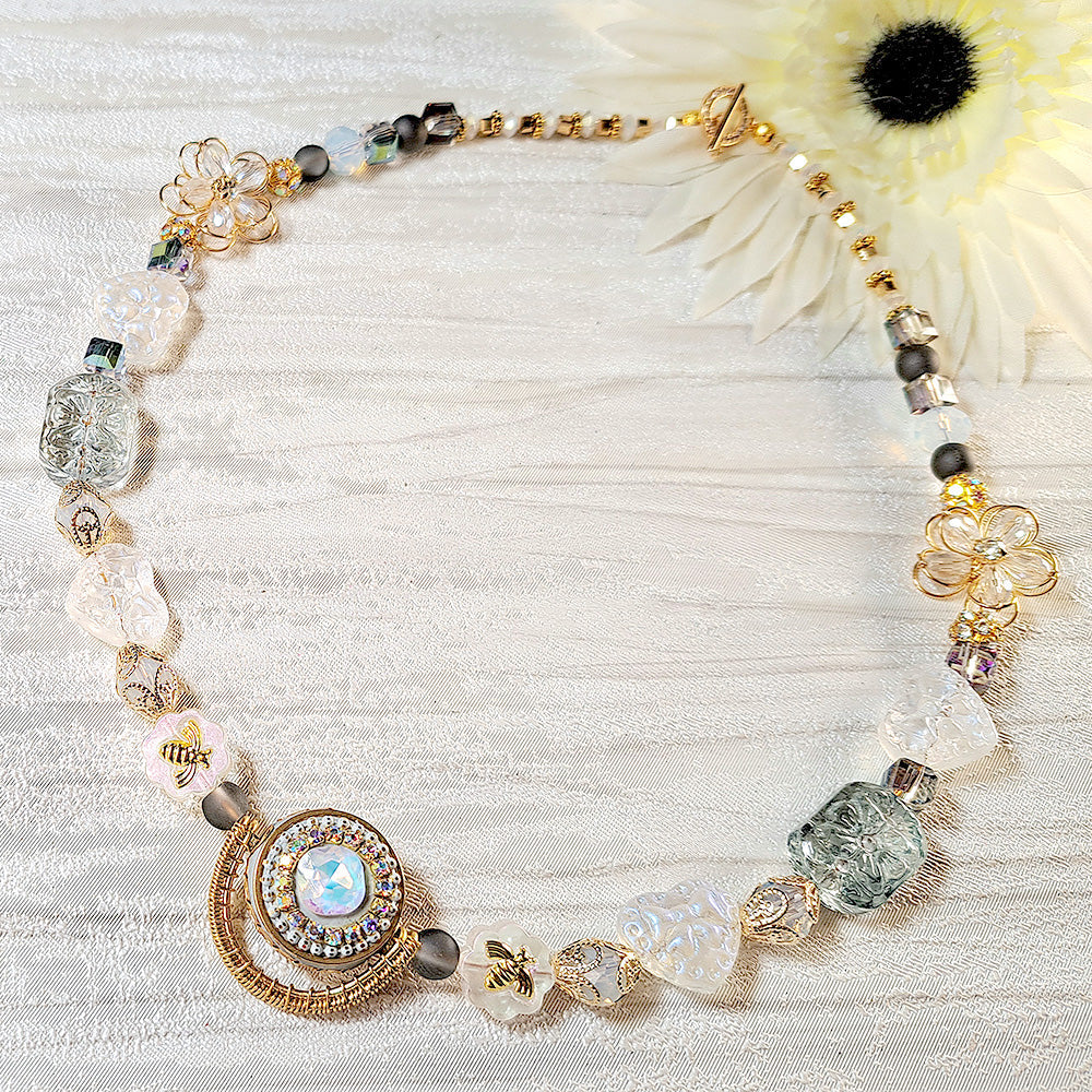 Elegant Soirée Wire-Wrapped Necklace with Jem Hawkes – Jesse James Beads