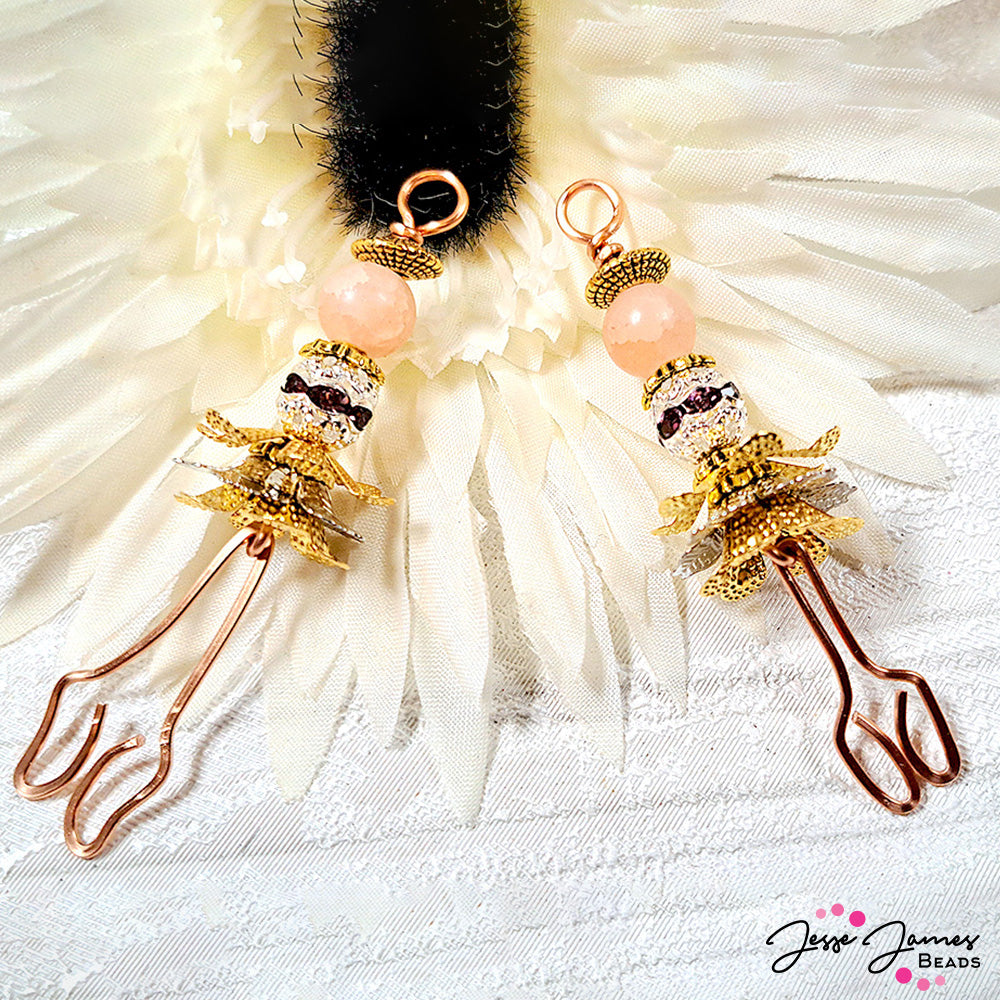 Little Dancer Earrings with Jem Hawkes – Jesse James Beads