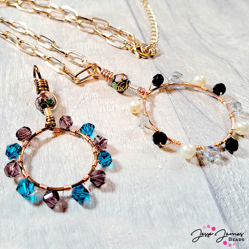 Wire-Wrapped Opera Glass Pendant with Jem Hawkes – Jesse James Beads