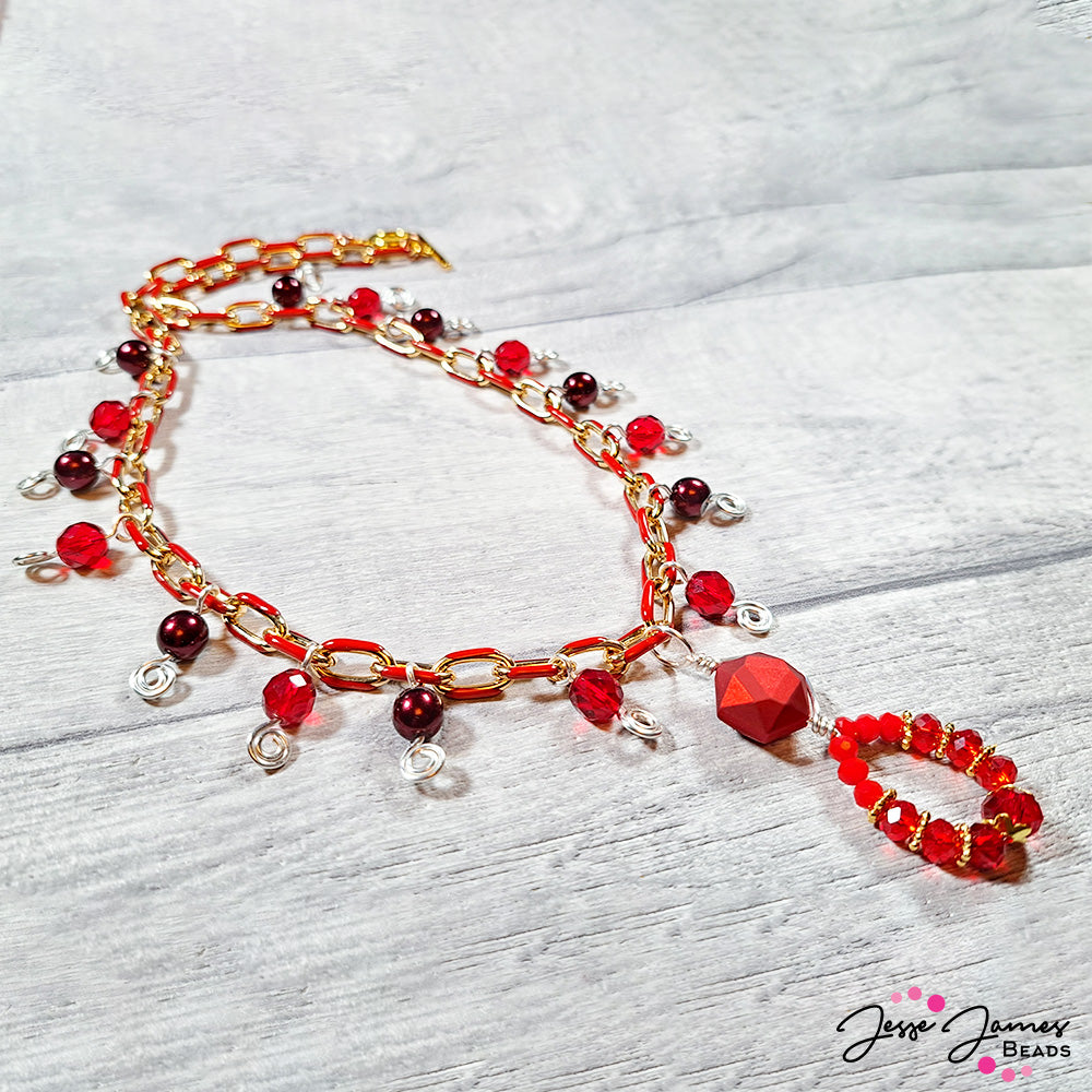 DIY Red Valentine's Necklace with Jem Hawkes – Jesse James Beads