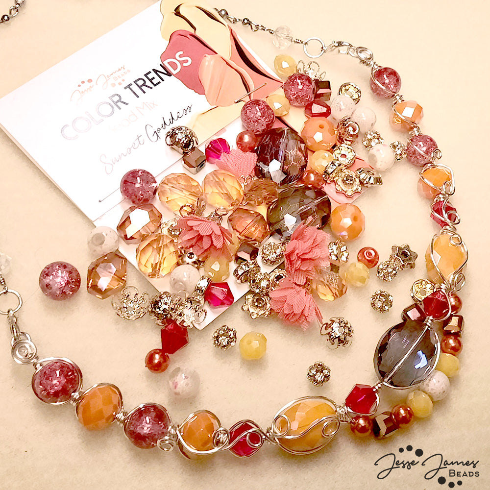 Sunset Goddess Bar Necklace with Jem Hawkes – Jesse James Beads