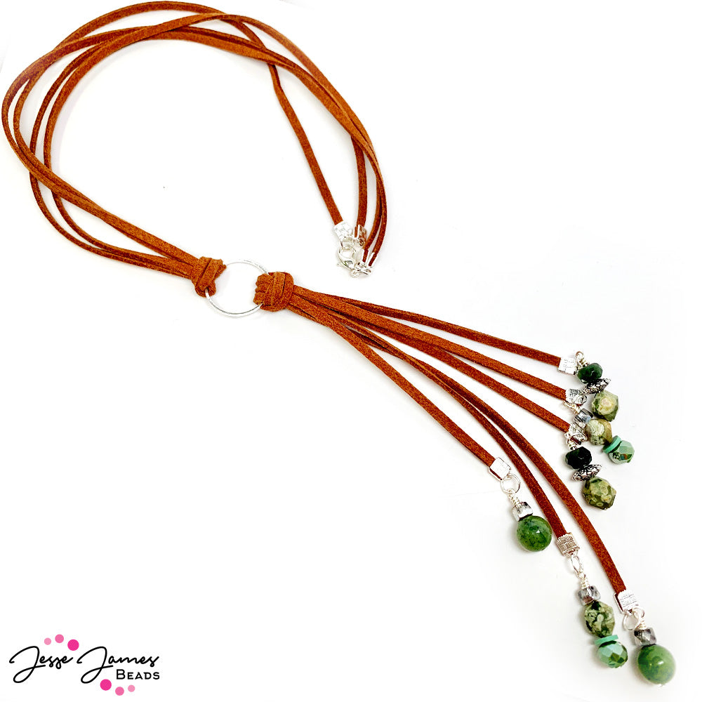 How-To Video: Suede & Stone Necklace Tutorial – Jesse James Beads