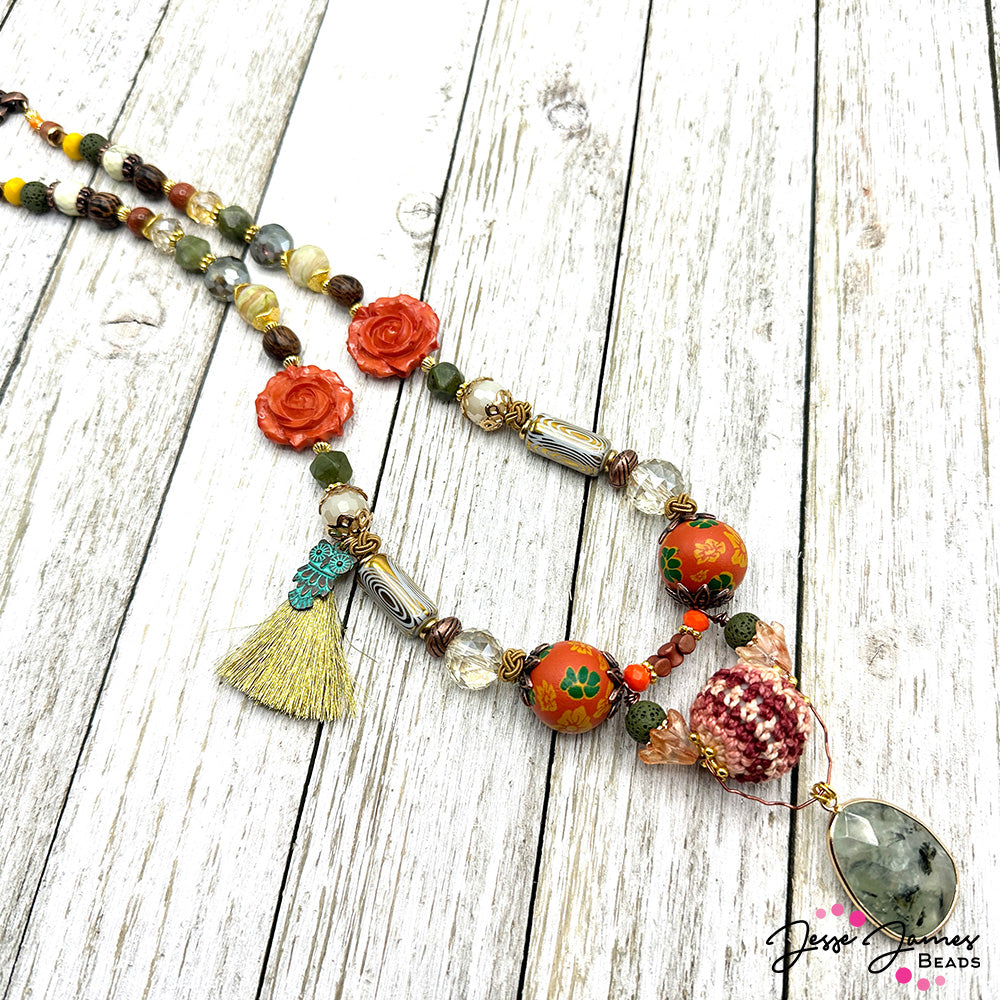 Stay Golden Trio Necklace By Deb Floros – Jesse James Beads
