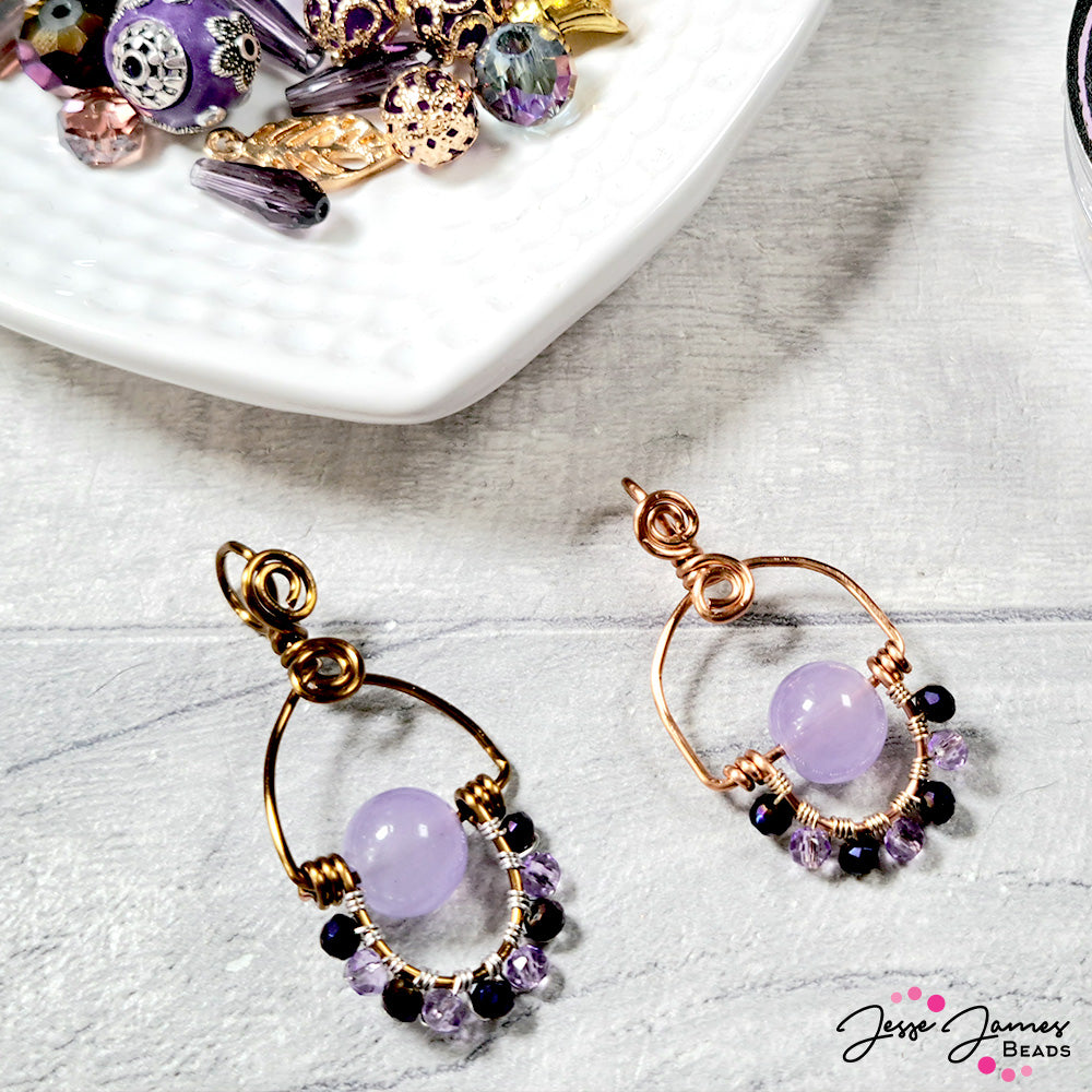 DIY Vibrant Iris Wire-Wrapped Pendant with Jem Hawkes – Jesse James Beads
