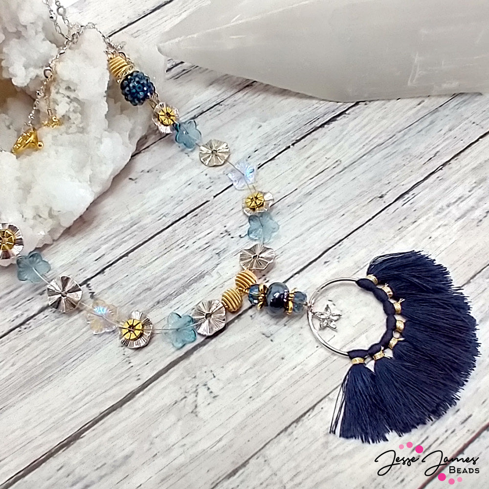 Fan Tassel Fringe Necklace with Wendy Whitman – Jesse James Beads