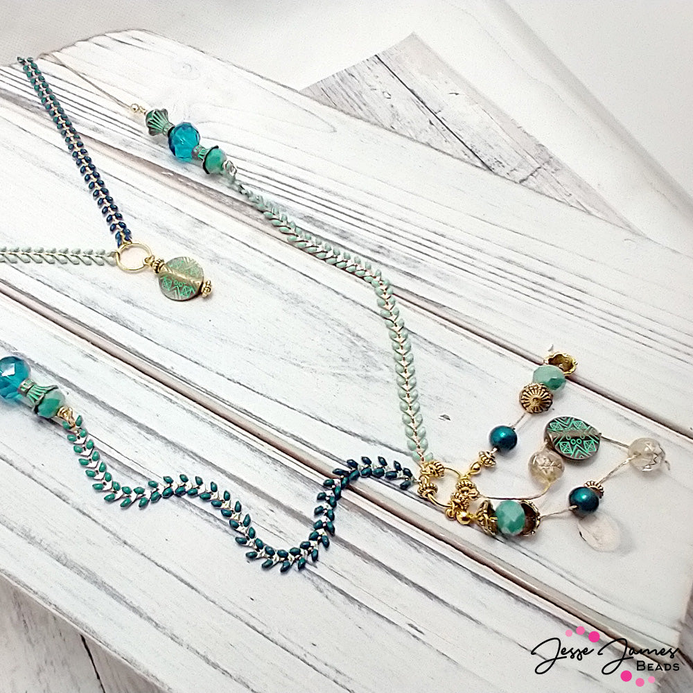 Double-Chain Necklace Ft. Ombre Chain with Wendy Whitman – Jesse James ...