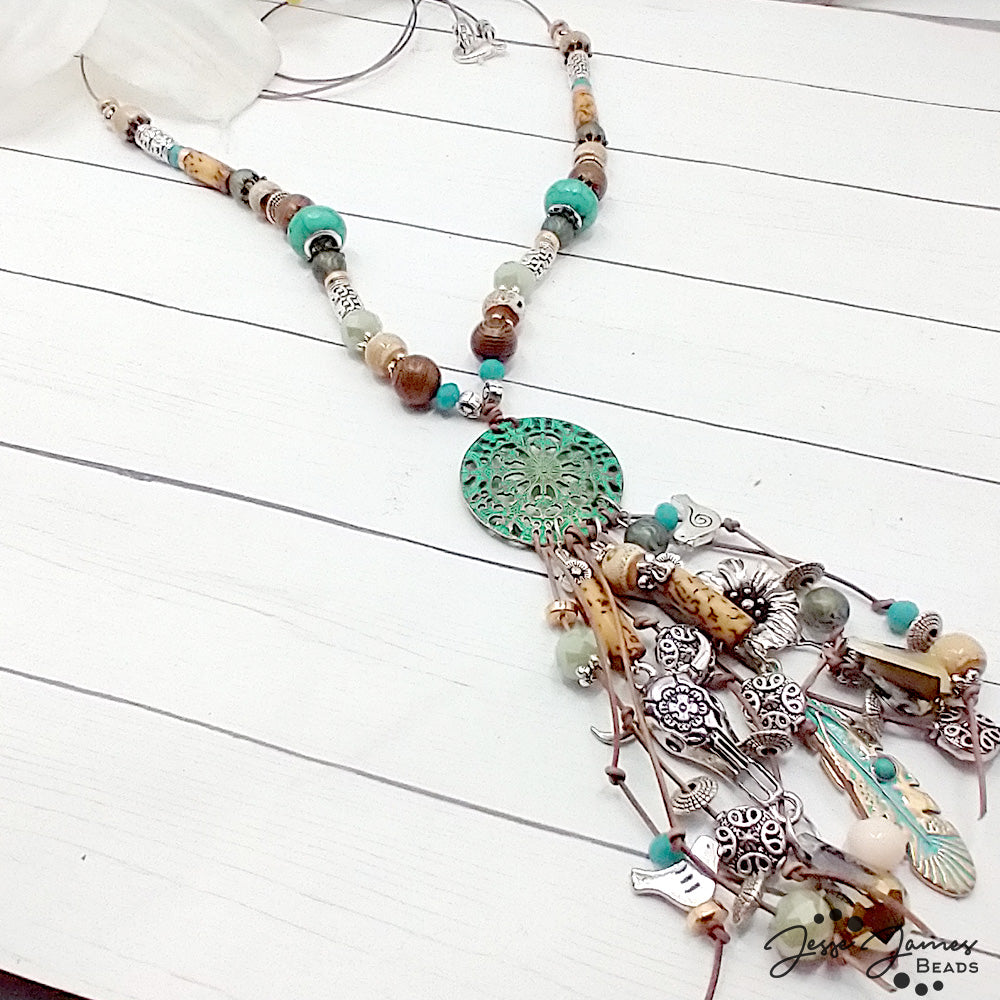 Southwestern Boho Tassel Necklace with Wendy Whitman – Jesse James Beads