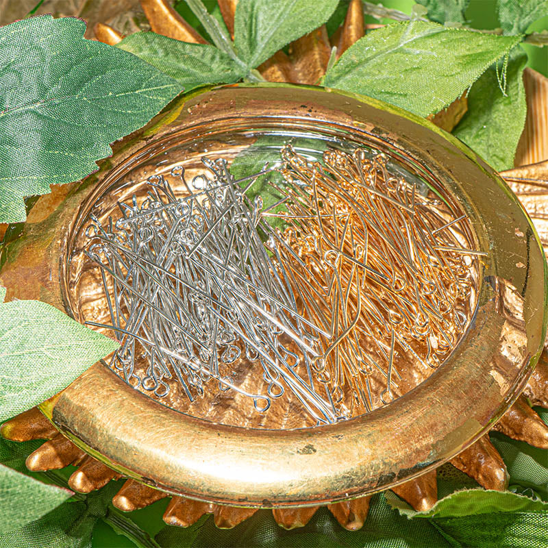 180 Piece Bulk Eye Pin Set in Gold & Silver - Jesse James Beads