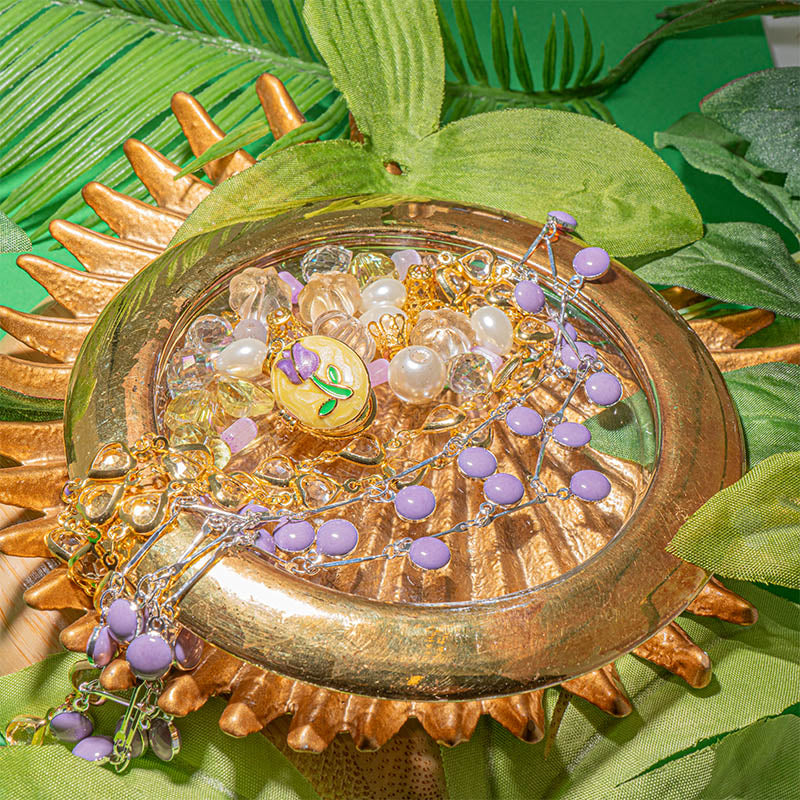 Bead Mix & Chain in Peri Garden - Jesse James Beads