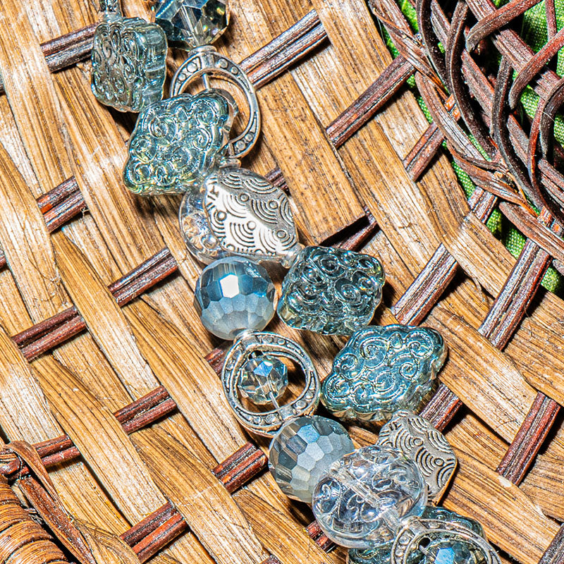 Bead Strand Duo in Aquatic Haze - Jesse James Beads