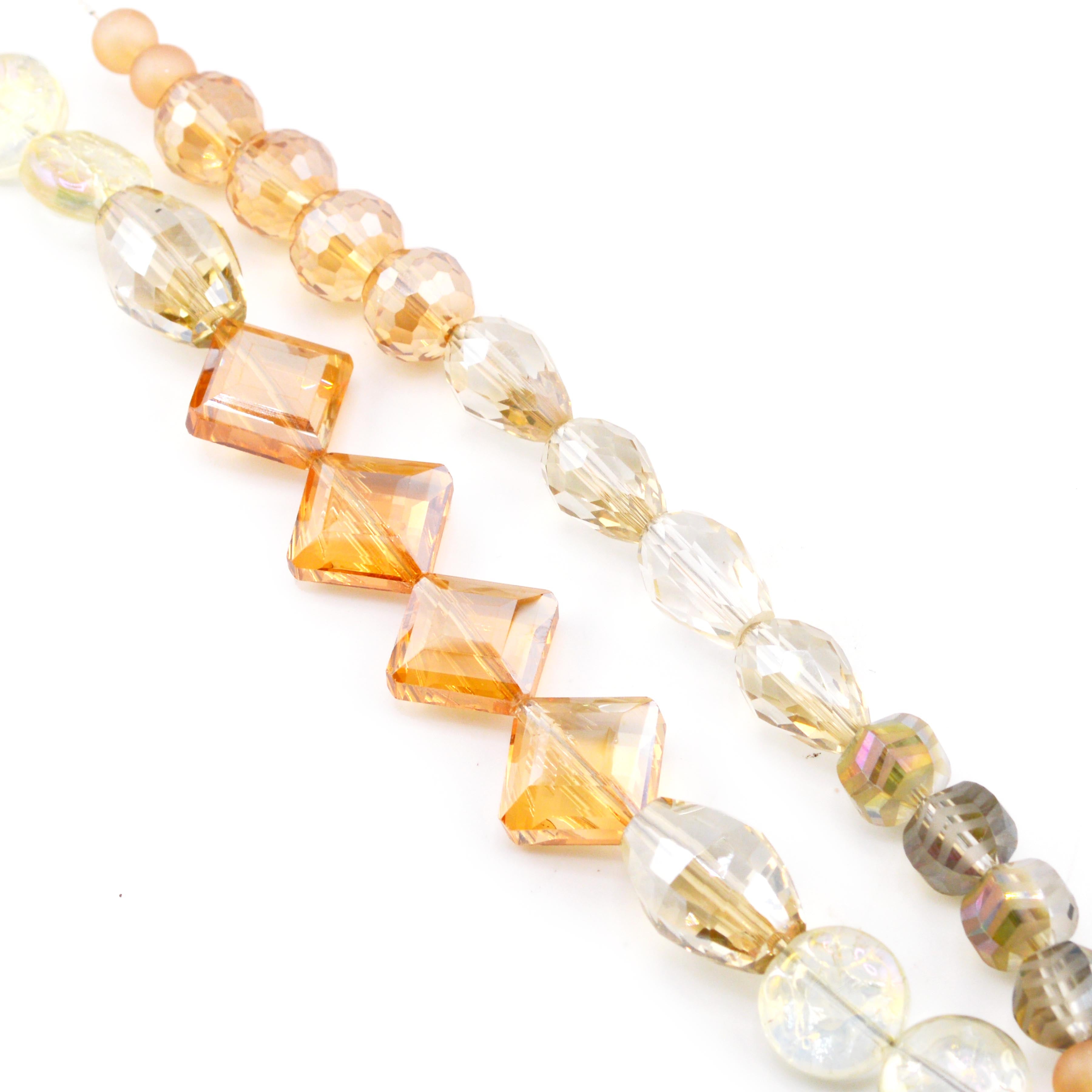 Bead Strand Glass Duo in Classic Sand Tan - Jesse James Beads