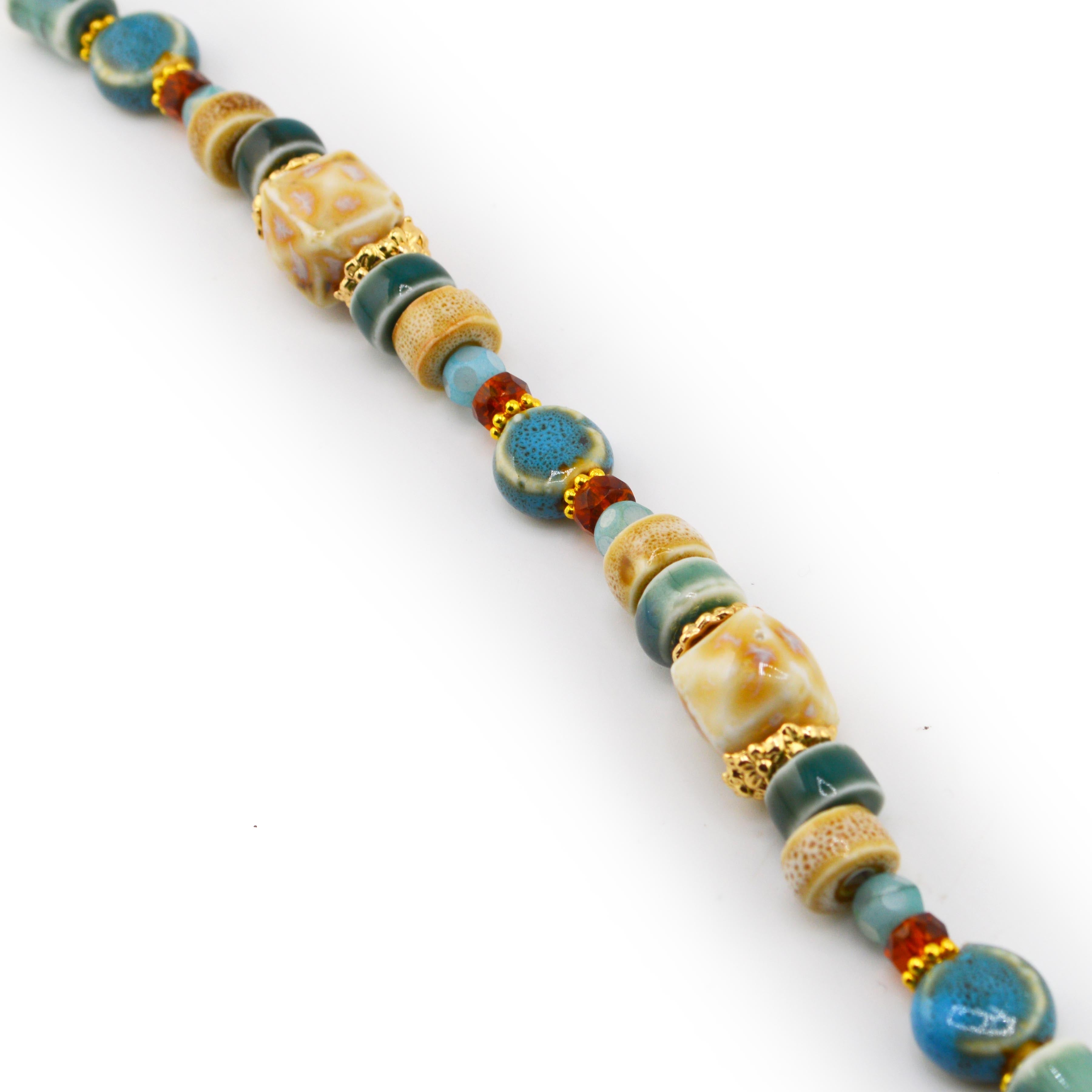 Bead Strand in Desert Mosaic - Jesse James Beads