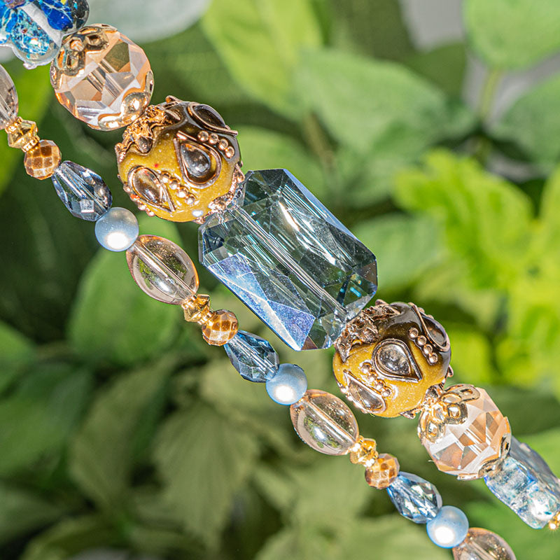 Boho Bead Strand Duo in Beach Babe Blues - Jesse James Beads