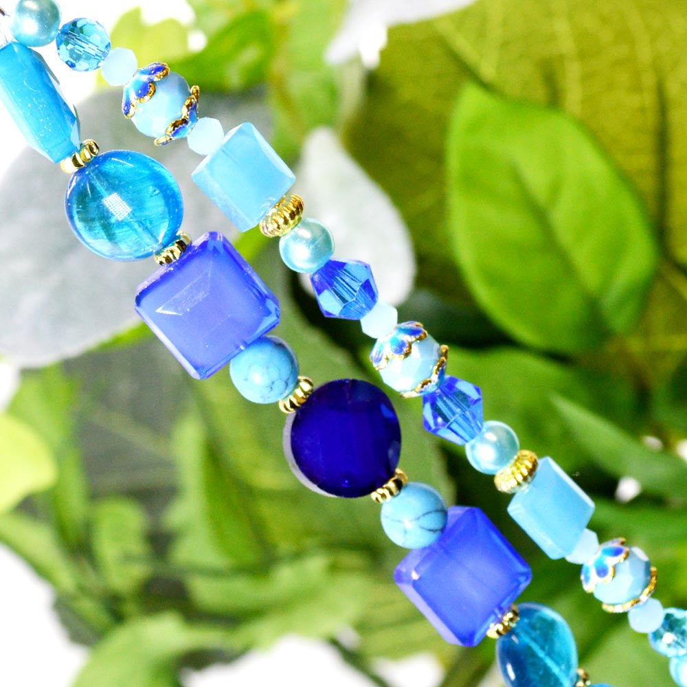 Bead Strand Duo in Ice Ice Baby Blue - Jesse James Beads