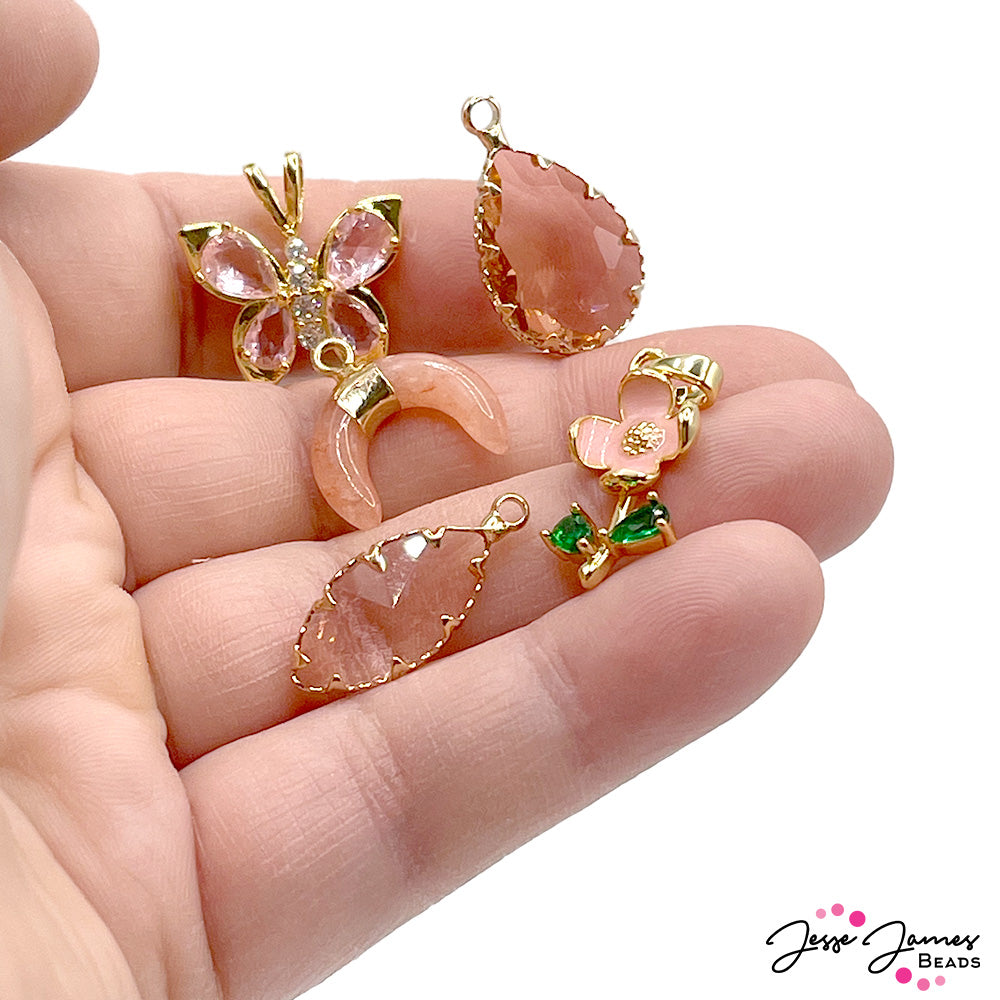 Peach Fuzz Charms – Jesse James Beads