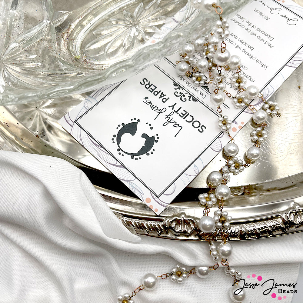 Flower Pearl Beaded Chain - Jesse James Beads