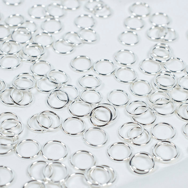 6mm Silver Jump Rings – Jesse James Beads