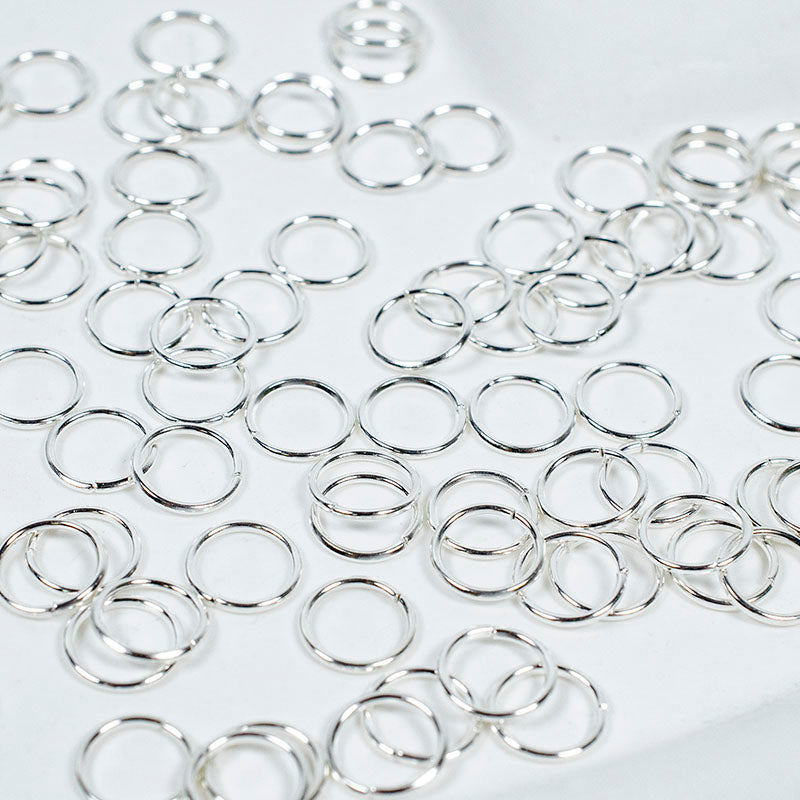 8mm Silver Jump Rings – Jesse James Beads
