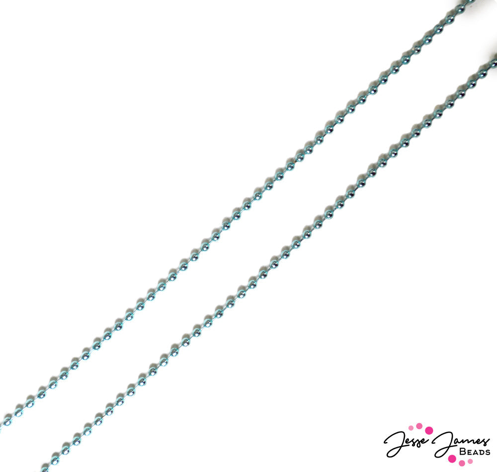 Winter Workshop 2023 Ball Chain in Icicle - Jesse James Beads