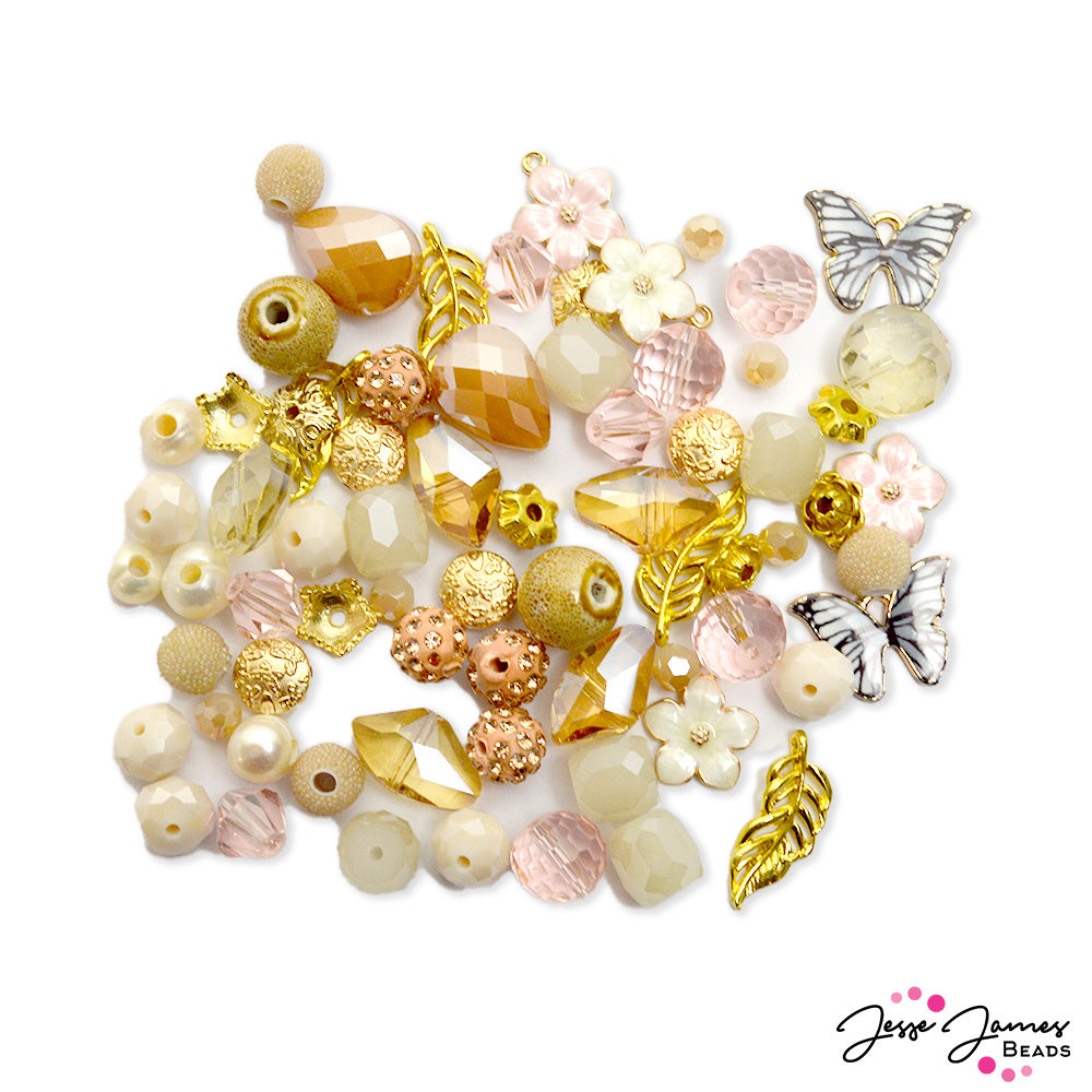 Mega Bead Mix in Dogwood Blooms - Jesse James Beads