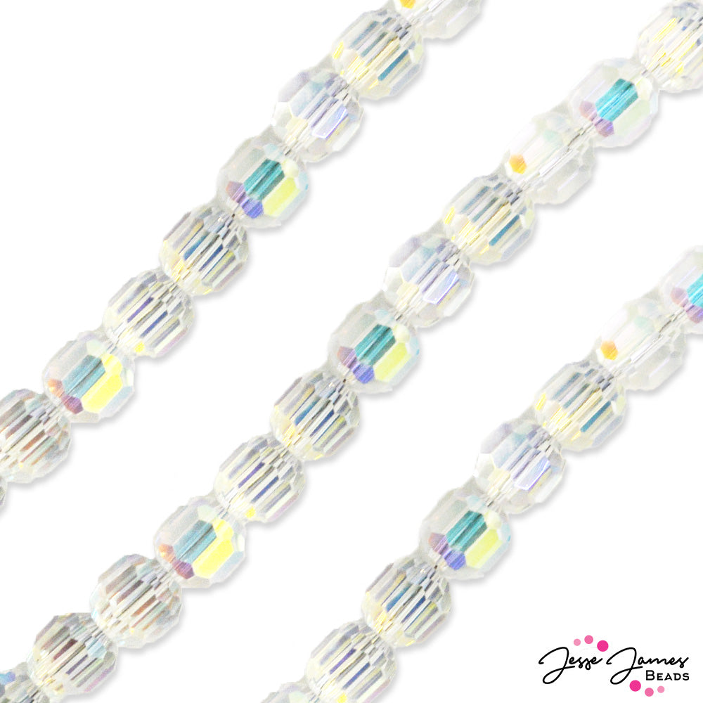 JJB Glass Bead Strand in Crystal Prism - Jesse James Beads