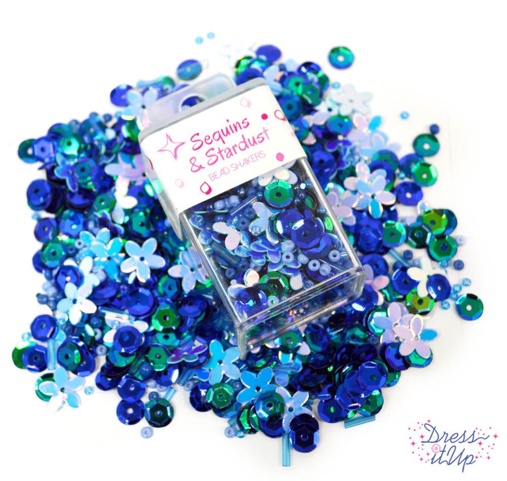 Sequins and Stardust Bead Shakers in Blueberry Bliss – Jesse James Beads