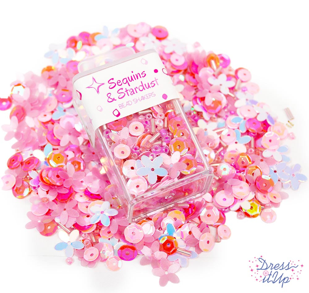 Sequins and Stardust Bead Shakers in Popping Pink – Jesse James Beads