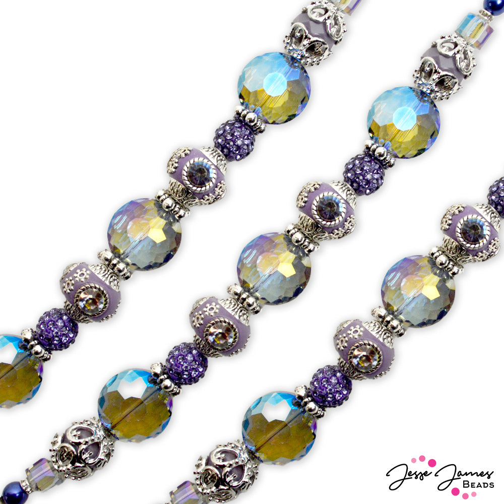 MMBB VIP Bead Strand in Dusk Flutter - Jesse James Beads